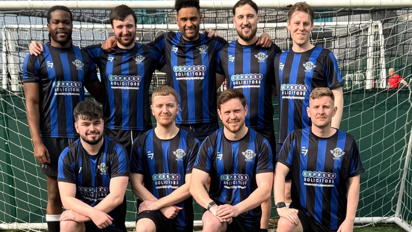 Express team wins charity football tournament | Express Solicitors